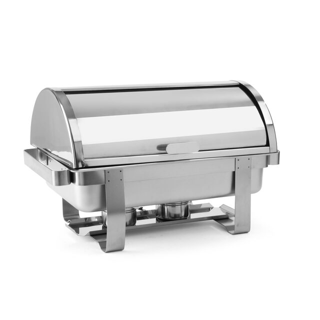 Chafing dish met roldeksel 2 x 1/2 GN 10 cm. - Riwojo