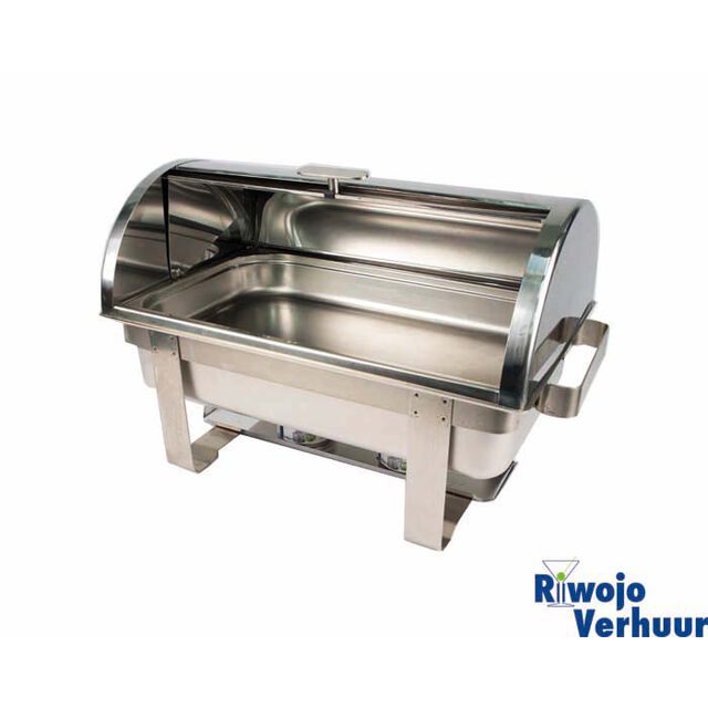 Chafing dish met roldeksel 1/1 GN 6 cm. - Riwojo